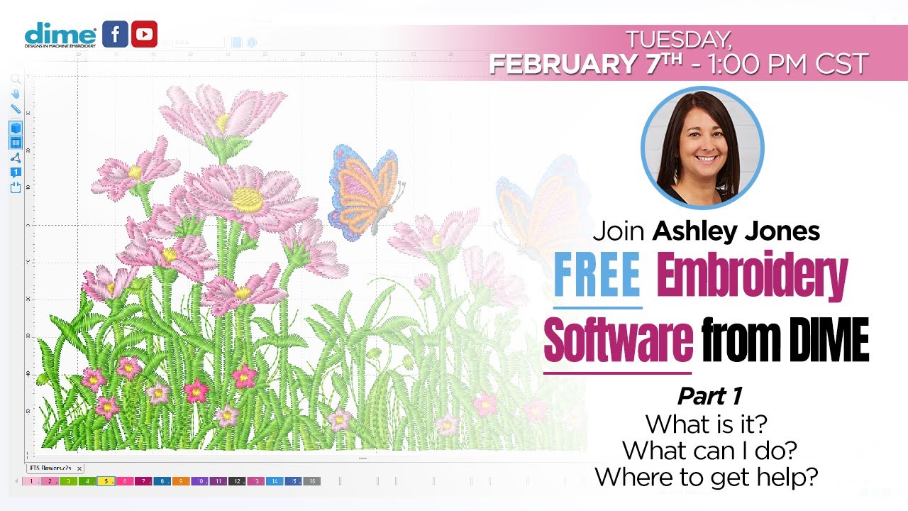 Get to know DIME's Free Embroidery Software | Software Success