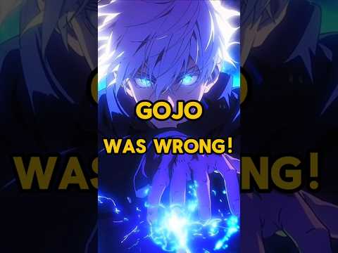 Was Gojo wrong!#jujutsukaisen #jjk #gojo #sukuna #yujiitadori #yutaokkotsu