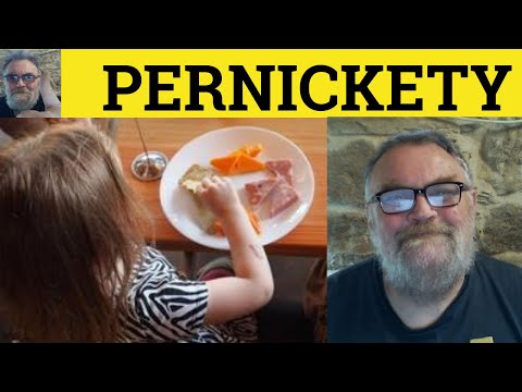 🔵 Define Pernickety - Pernickety Explained - Vocabulary Builder - ESL British English Pronunciation