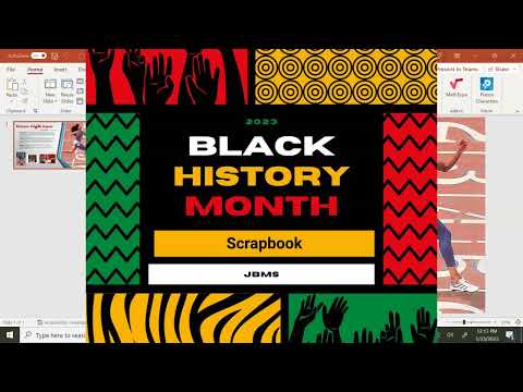 Black History Month Scrapbook project