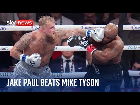 YouTuber Jake Paul beats Mike Tyson during controversial fight