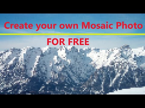 Mosaic Photo Creator for FREE (English)
