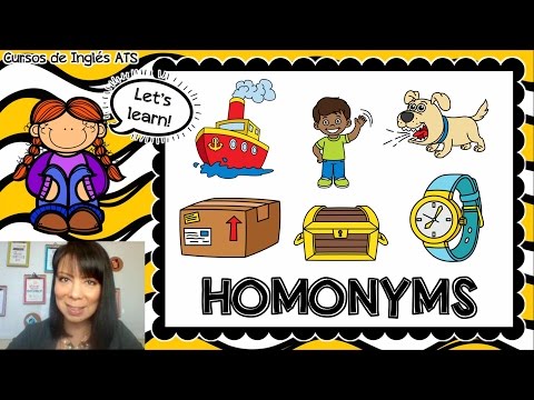HOMÓNIMOS EN INGLÉS | CURSO DE INGLÉS GRATIS COMPLETO