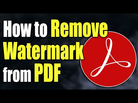 How to Remove Watermark from PDF Files