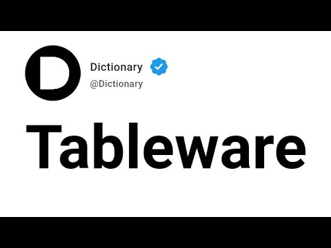 Tableware Meaning In English