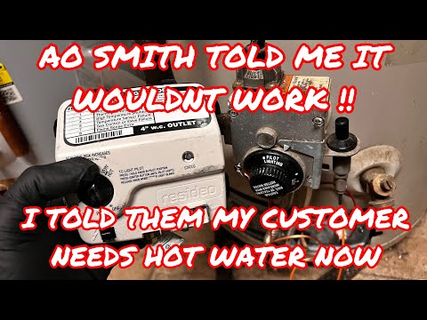 HOW TO SWAP AO SMITHS WHITE RODGERS GAS VALVE TO RESIDEOS GAS CONTROL VALVE !!