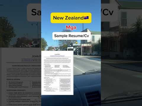 New Zealand🇳🇿 Sample Resume/Cv #newzealand #construction #job #philippines #resume #cv #ofw