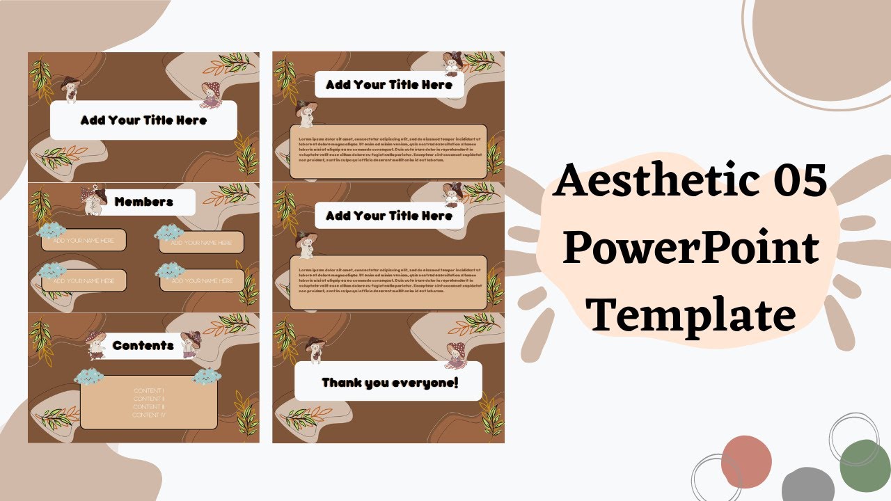 Aesthetic 05 Theme PowerPoint Template Free🍑 || ppt#75✨