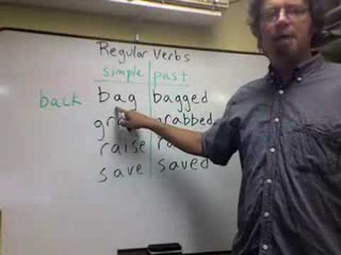 Pronunciation of Past Tense Regular Verbs