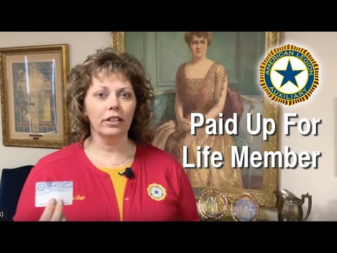Paid Up For Life Membership | American Legion Auxiliary