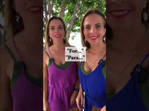 "Para..." / "For..." in Spanish & Inglés - Learn Spanish / Ingles #Short video #Shorts