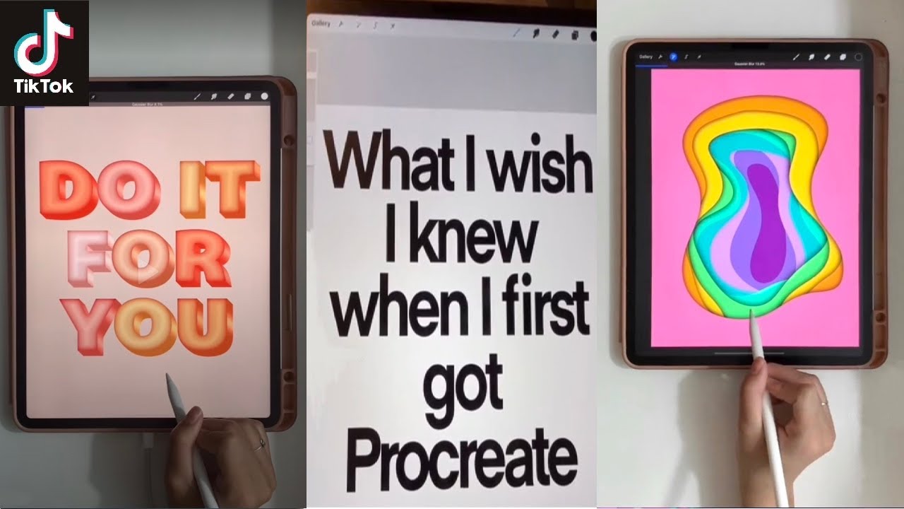 Procreate Tutorial, The best Top Tips & Hacks TikTok Compilation