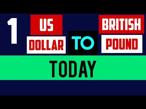 1 Us Dollar to British Pound Sterling Exchange Rates Today GBPUSD