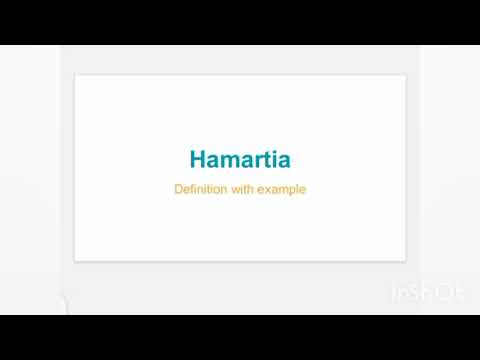 Criticism / hamartia definition and example/ English literature