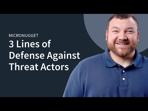 3 Lines of Defense Against Threat Actors