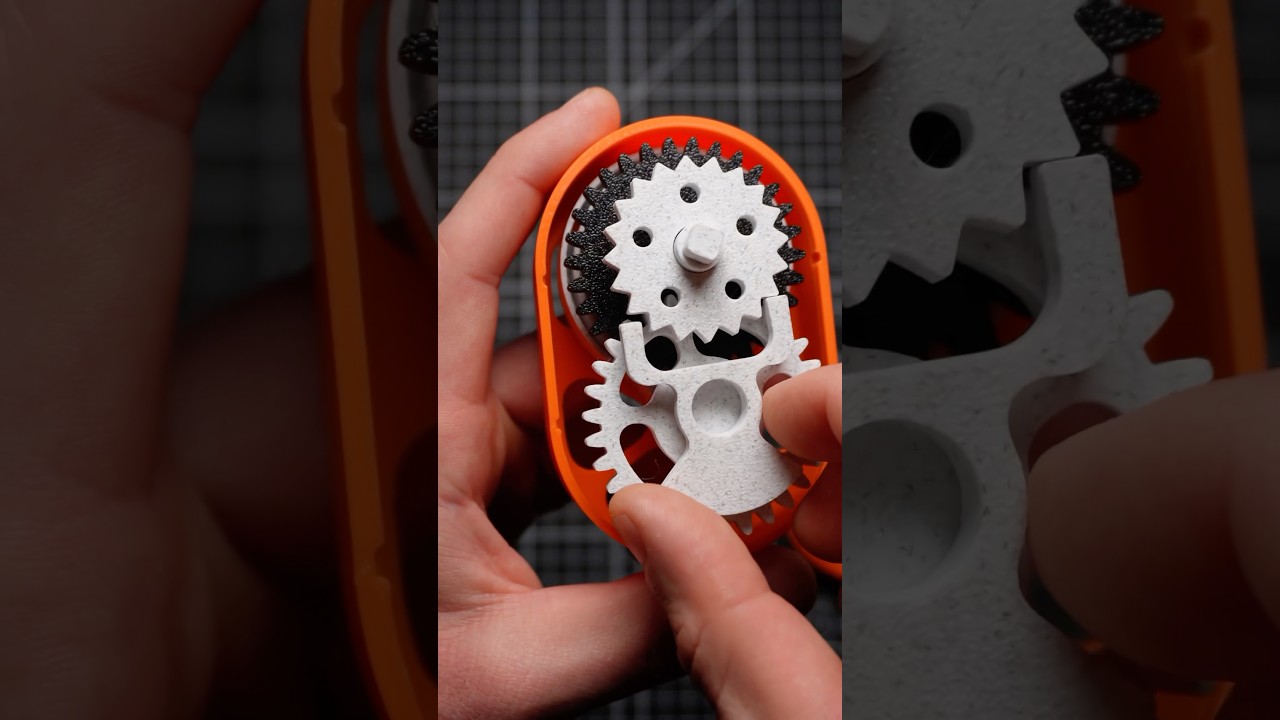 3D printed wind up clockwork gears