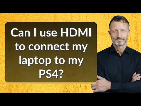 Can I use HDMI to connect my laptop to my PS4?