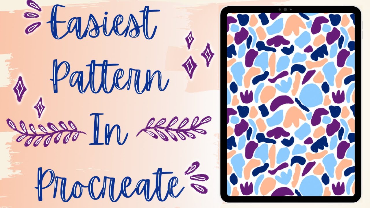 How To Create Pattern In Procreate | Easy Abstract Pattern