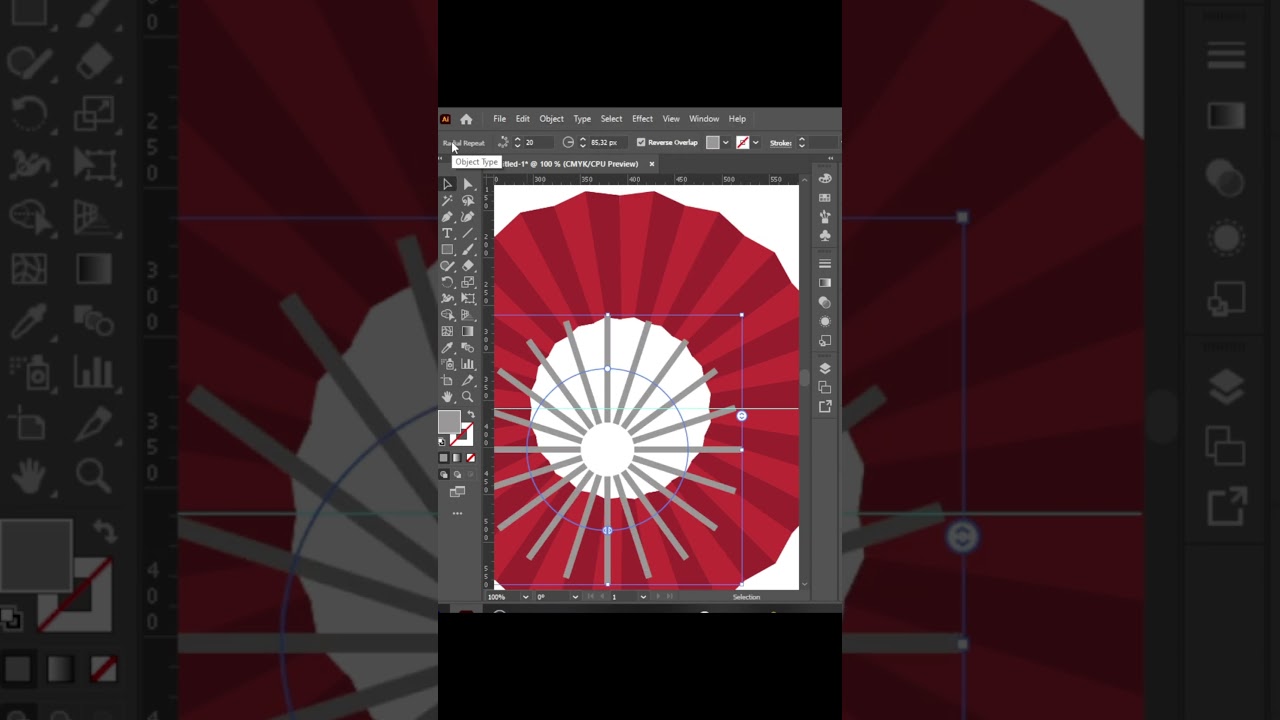 Adobe Illustrator Speed Art - Fan Flat Design