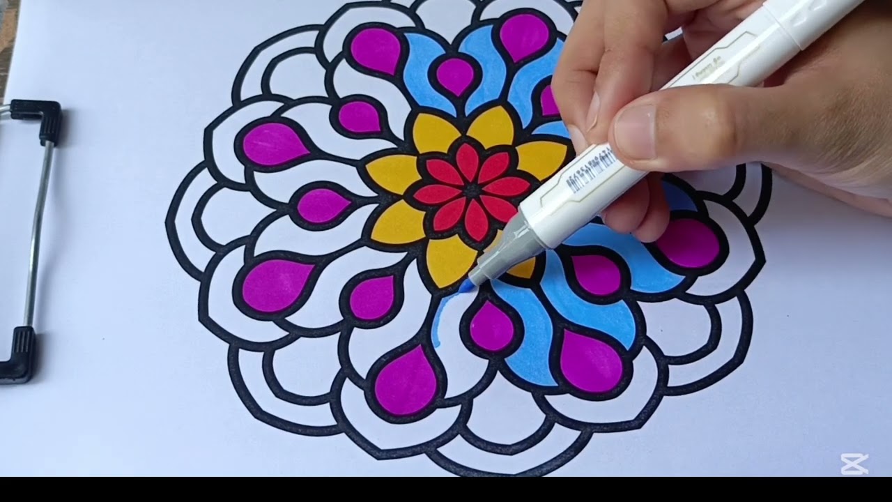 Relaxing Mandala Coloring for Stress Relief | Soothing & Calming Art Therapy ✨🎨