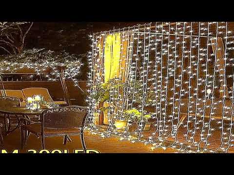 3M LED Curtain String Lights Fairy Decoration USB Holiday Garland Lamp 8 Mode For Home Gar