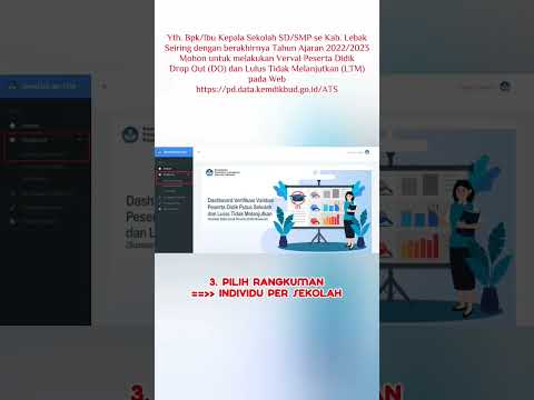 TUTORIAL INPUT VERVAL ANAK TIDAK SEKOLAH DO dan LTM #video #viral #shortvideo #tiktok #shorts #fyp