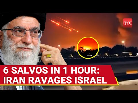 Iran Won't SPARE Israel: 6th 'HELLFIRE' Of Ballistic Missiles HITS Minutes Before Ceasefire | Watch