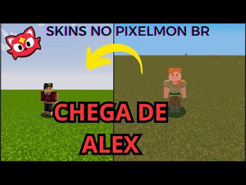 Como colocar skins no Pixelmon Brasil!