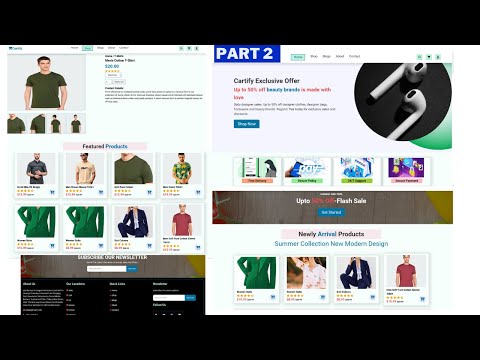 How To Make Responsive Ecommerce Website Design Using HTML CSS And JavaScript Step By Step FREE