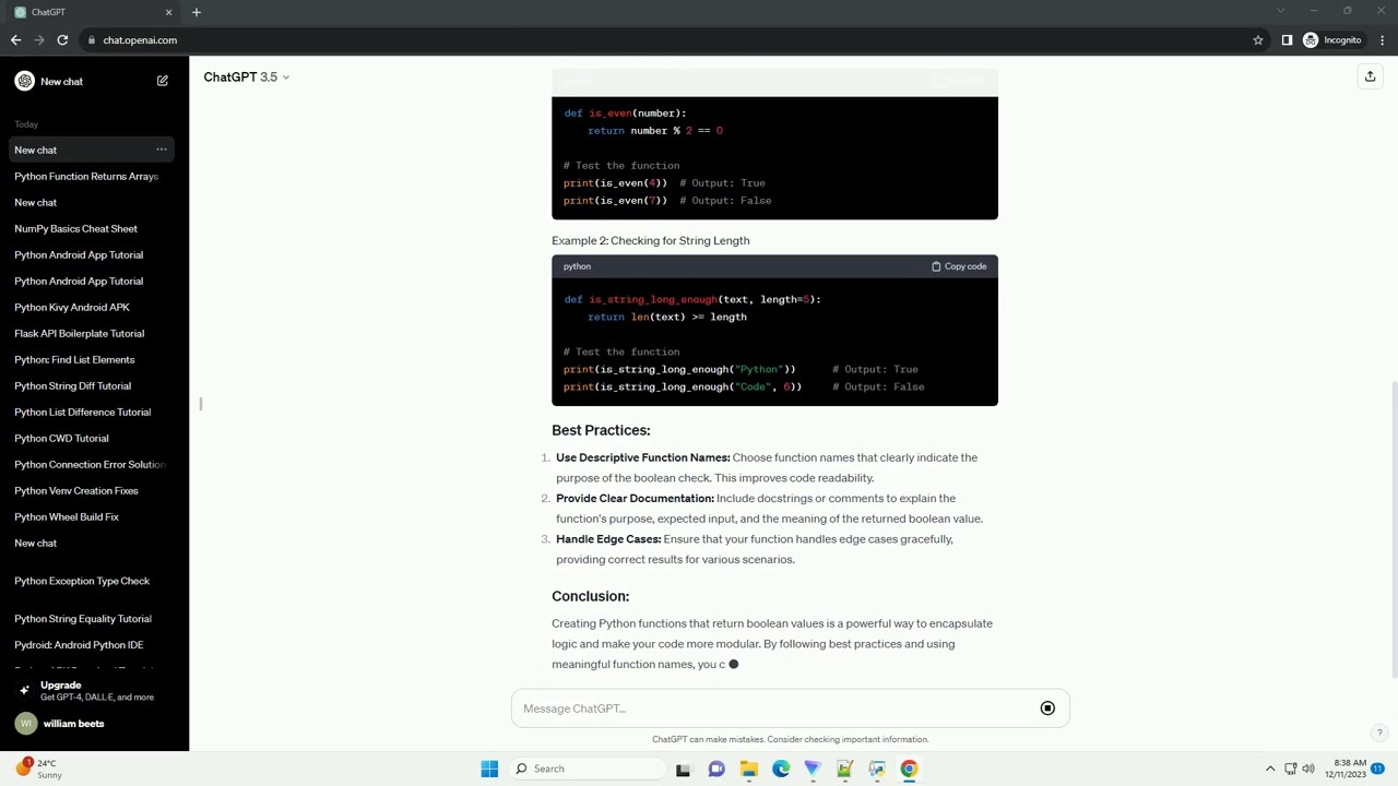 python function return boolean