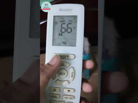 GREE AC Fahrenheit to Celsius || GREE AC remote Control Setting