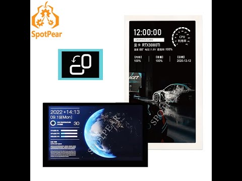 Spotpear 5inch LCD Computer Monitor Display Screen USB Type-C Secondary Screen PC CPU GPU RAM IPS
