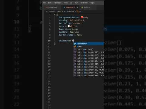 Css animation property adding on subscribe | html frontend #shorts