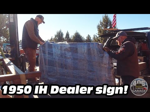 Special Episode: My International Harvester 1950 Dealer Sign Finally Arrived!