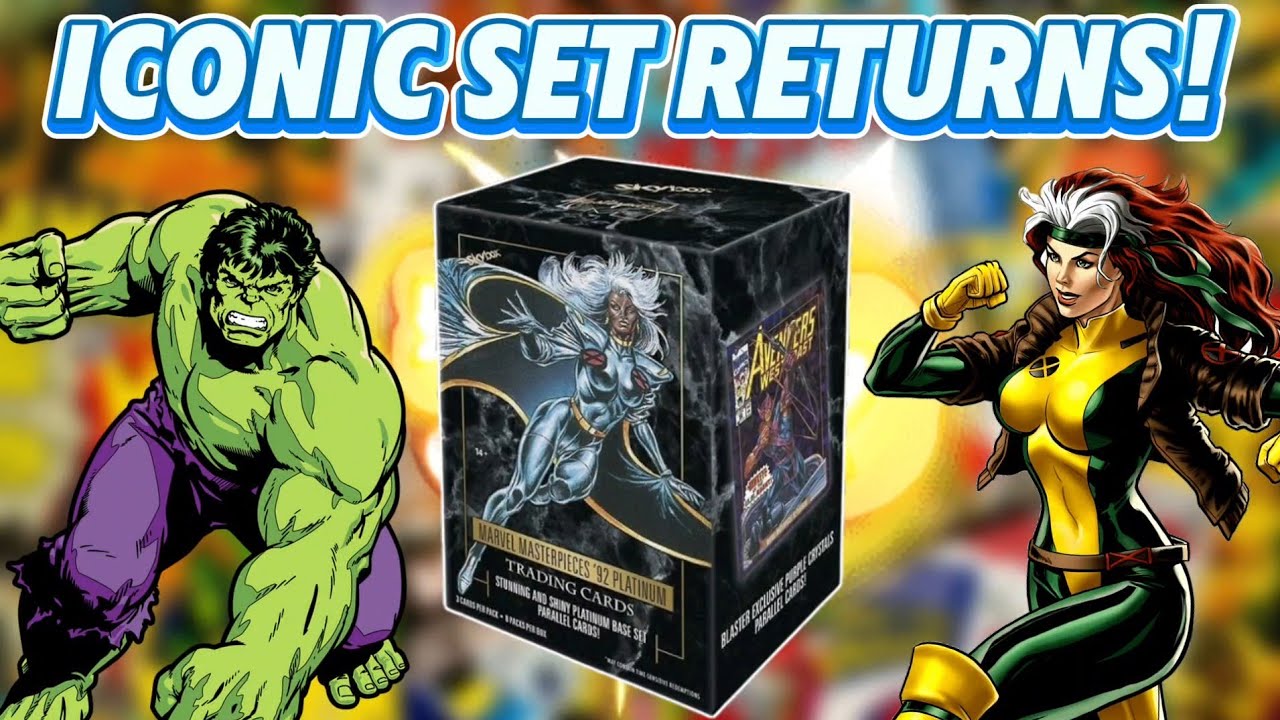 WATCH BEFORE BUYING! 2024 Skybox Marvel Masterpieces '92 Platinum Blaster Box Review!