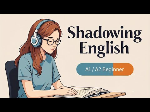 A1 A2 Shadowing English Speaking Practice | Speak English Fluently for Beginners | British Accent