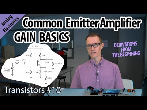 Common Emitter Gain Basics (10-Transistors)