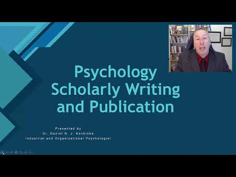 Psychology Scholarly Writing and Publication