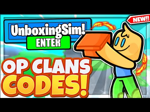 ALL NEW SECRET *CLANS* UPDATE CODES In Roblox Unboxing Simulator Codes!