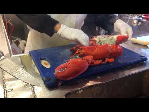 Lobster - Fisherman's Wharf - San Francisco - How to Cut/Crack