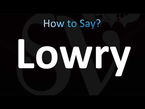 How to Pronounce Lowry (CORRECTLY!)
