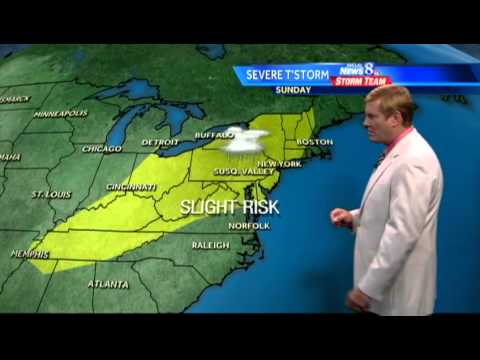 'Slight risk' of severe weather Sunday