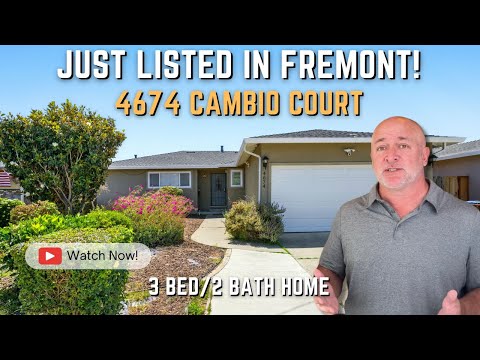 Just Listed in Fremont | 4674 Cambio Ct | 3 Bed/2 Bath | 1,214 sqft | 6,196 sqft lot | $1,299,000