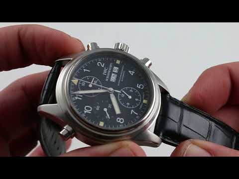 Pre-Owned IWC Pilot Spitfire Doppelchronograph IW3713-23 Luxury Watch Review