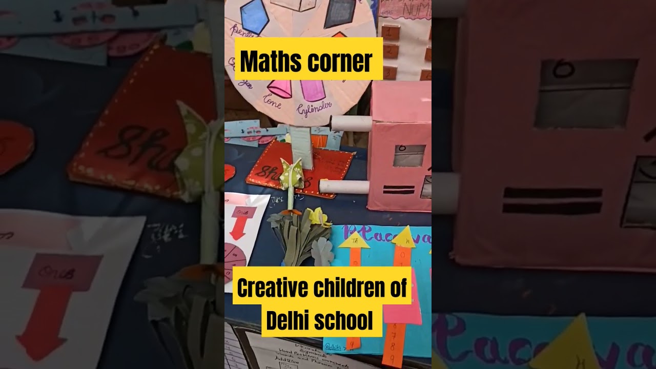 maths corner creative ideas of Delhi government school students #shorts
