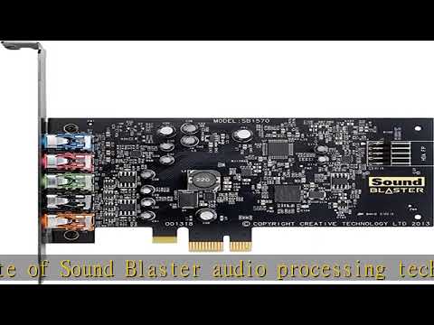 Creative Sound Blaster Audigy FX PCIe 5.1 Sound Card SB1570 (Renewed)