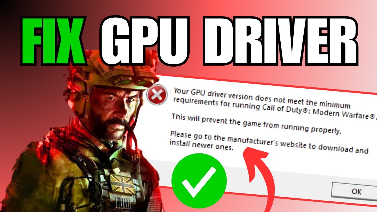 FIX Warzone 3 GPU Driver Version Error Message