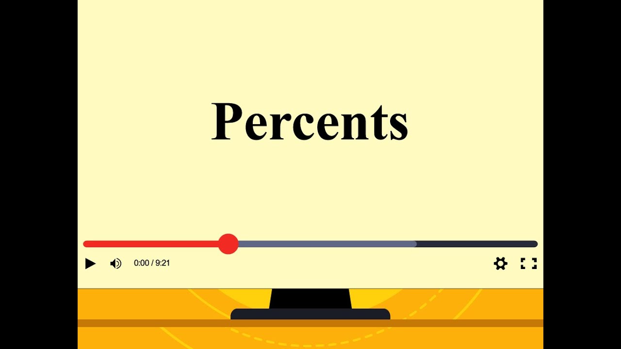 Math Video Tutorial: Percents: Video 1
