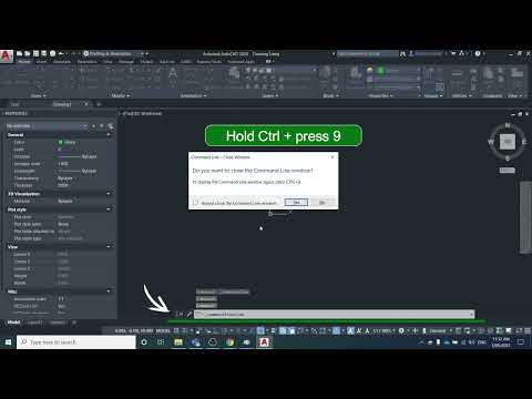 How to restore a missing command bar in AutoCAD