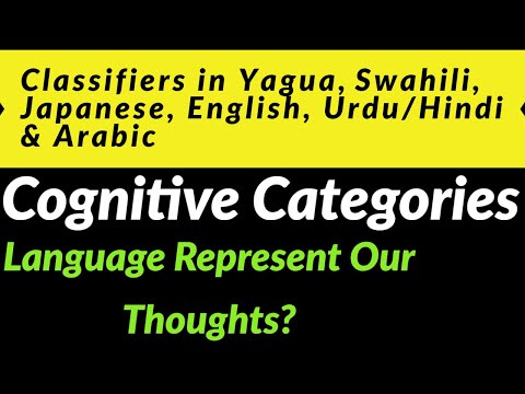 Language Represent Thinking | Cognitive Categories | Classifiers in Swahili, Japanese, English, Urdu